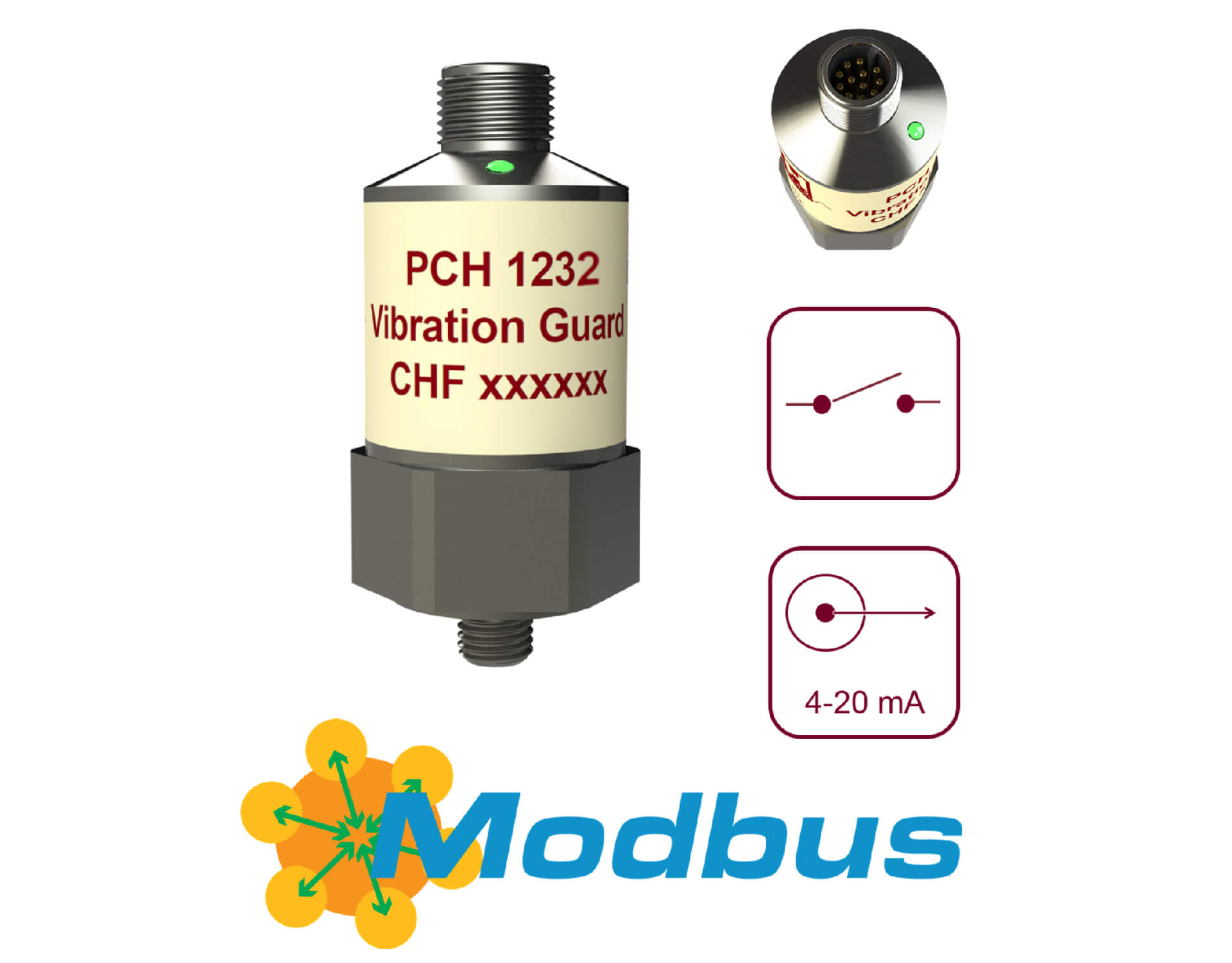 Vibration Sensor with Modbus RTU Integration | Ready for IoT